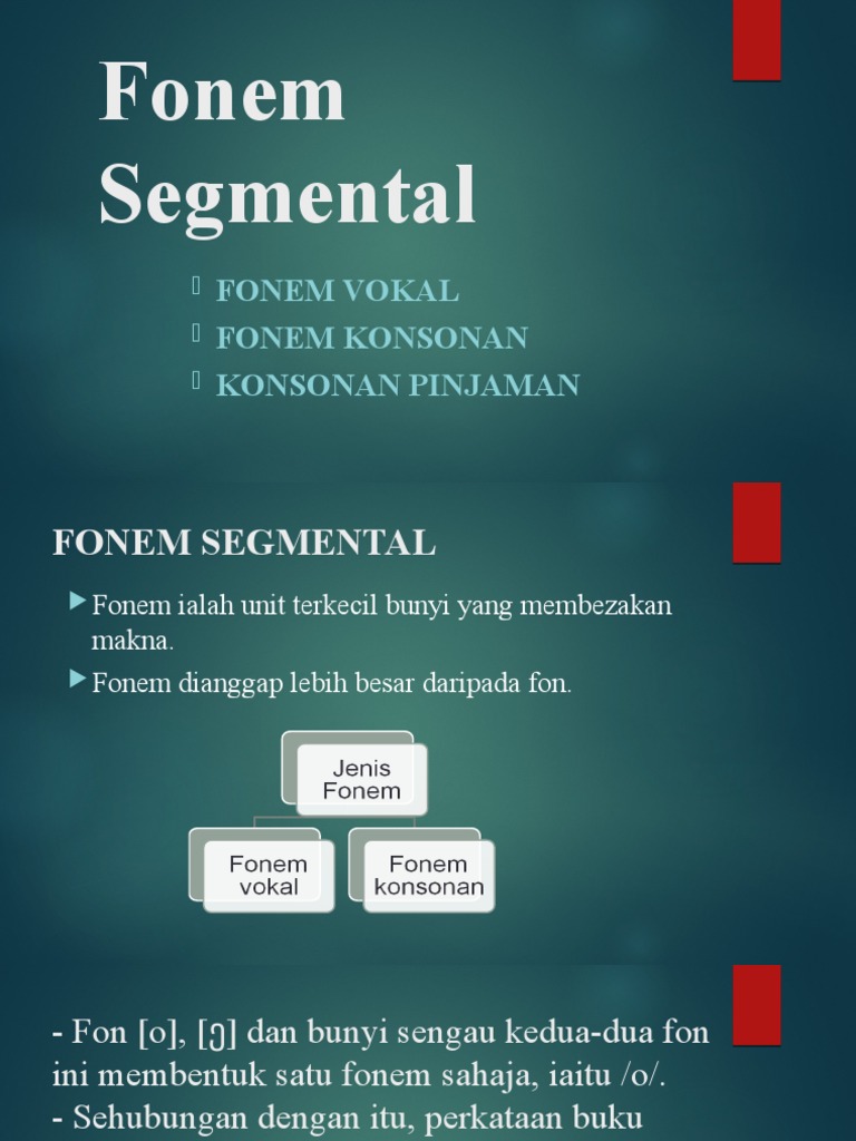 Fonem Segmental-FONEM VOKAL, KONSONAN DAN OINJAMAN | PDF