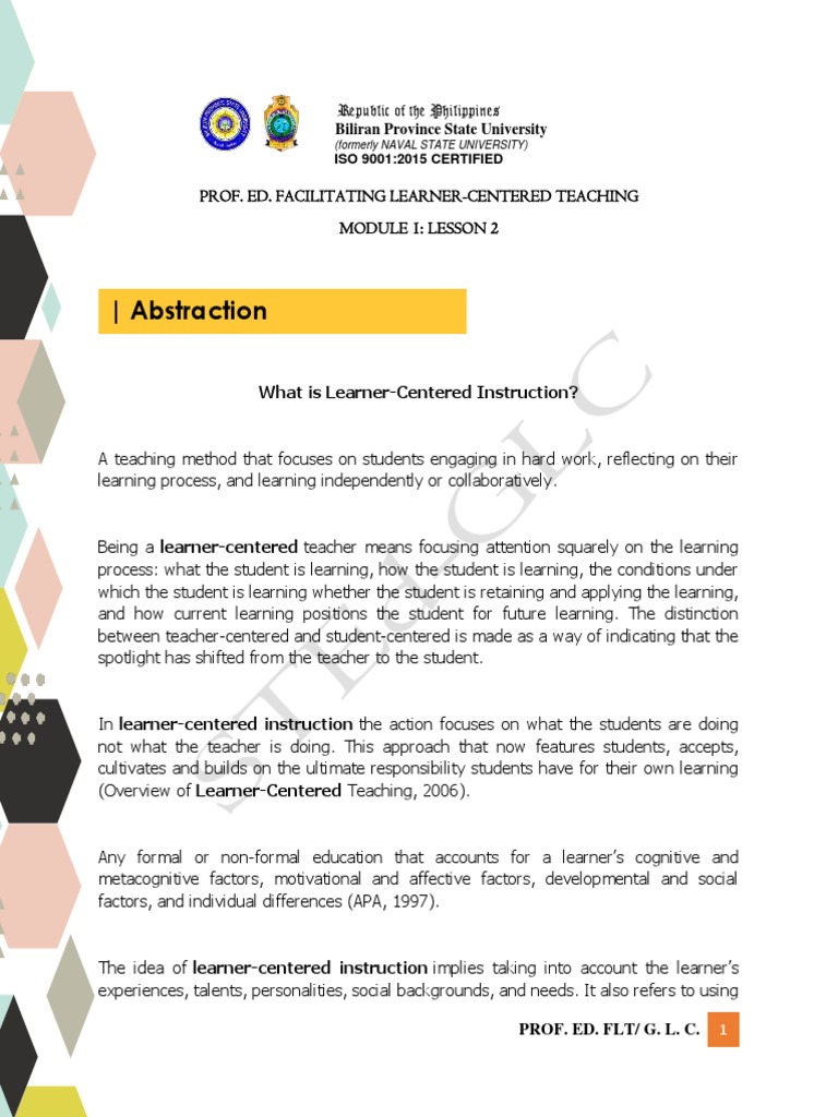 Abstraction - Lesson 2 - PDF | PDF | Lesson Plan | Educational Assessment