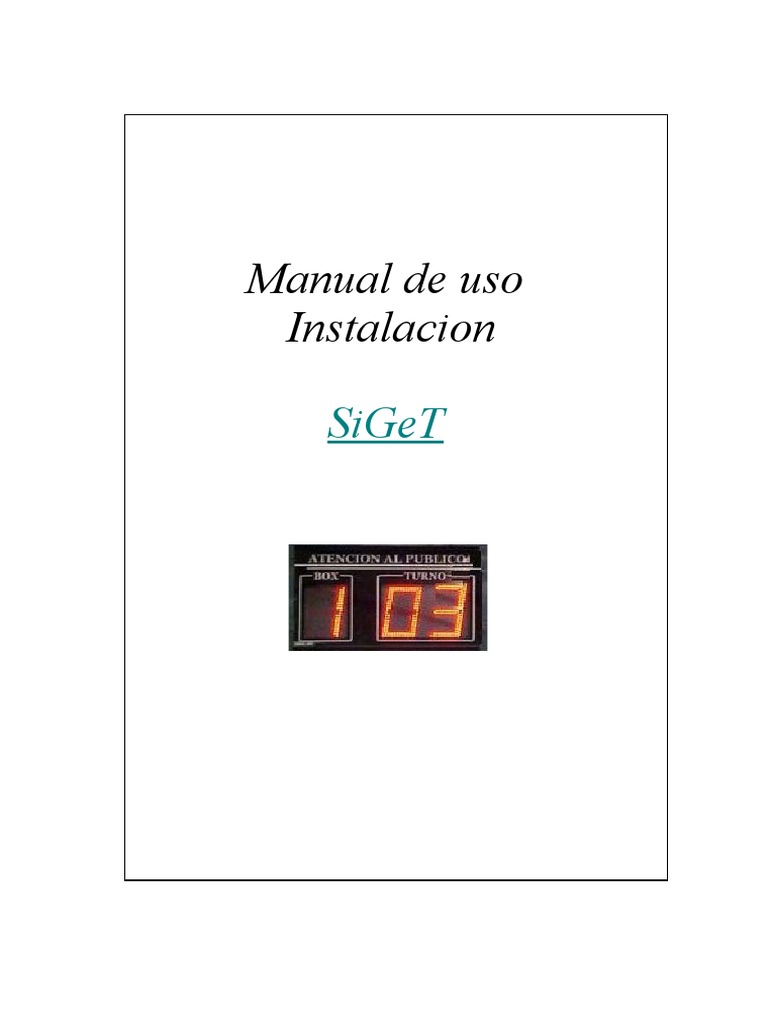 Manual Instalacion SIGEST | PDF | Impresora (Computación) | Programa de ...