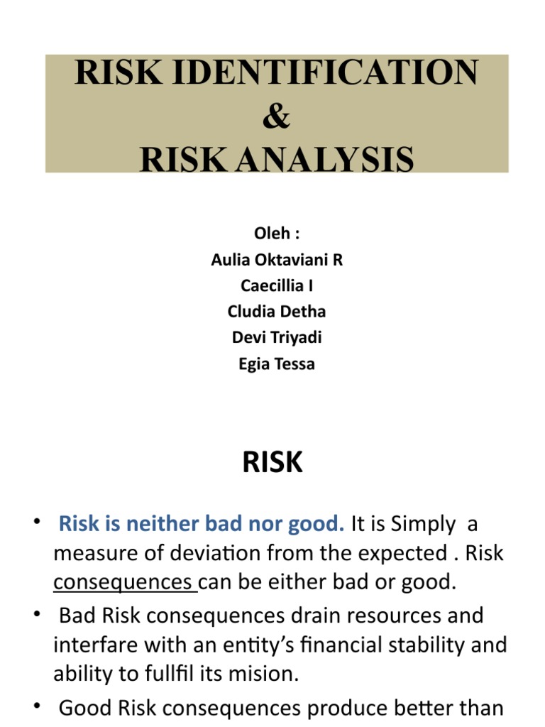 Risk Identification and Analysis Methods | PDF | Risk | Risk Management