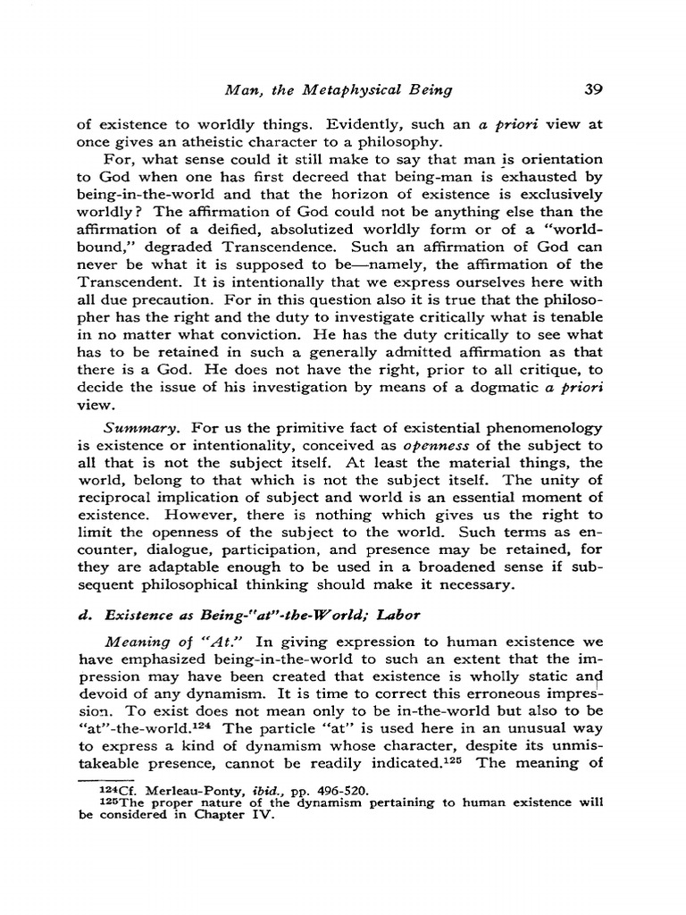Understanding Human Existence and Facticity | PDF | Contemporary ...