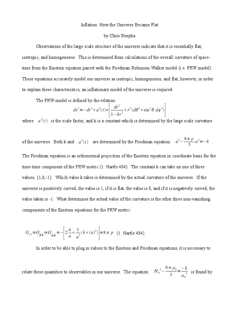 Large Scale Structure Draft 5 | PDF | Universe | Inflation (Cosmology)