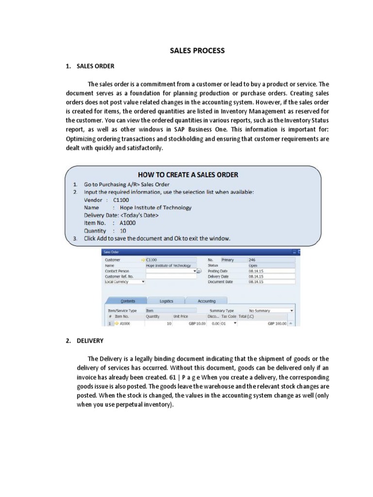 Sales Process | PDF | Finance & Money Management