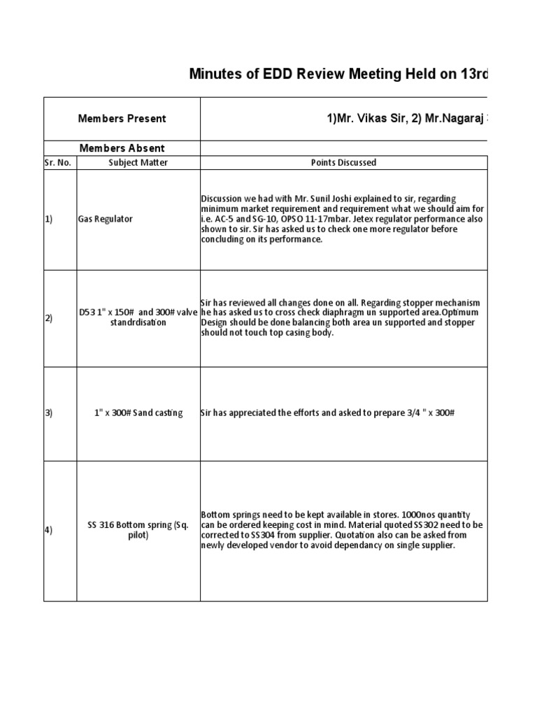Design Review Meeting 1301 | PDF | Valve | Mechanical Engineering