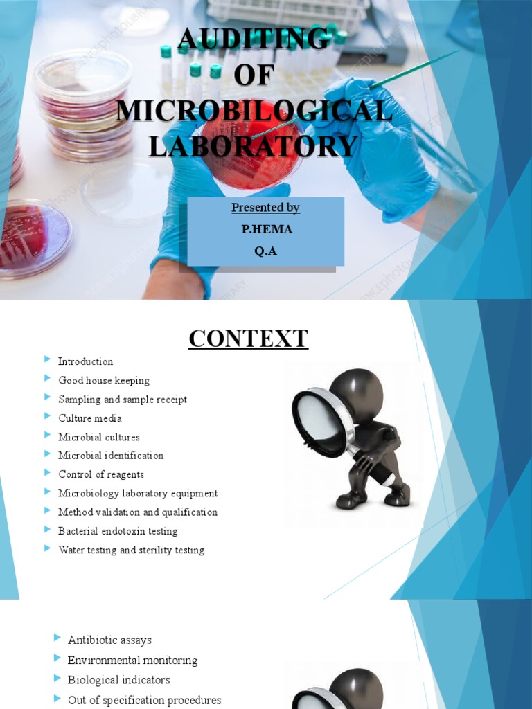 Microbiological Laboratory Audit Guide | PDF | Laboratories | Sterilization (Microbiology)