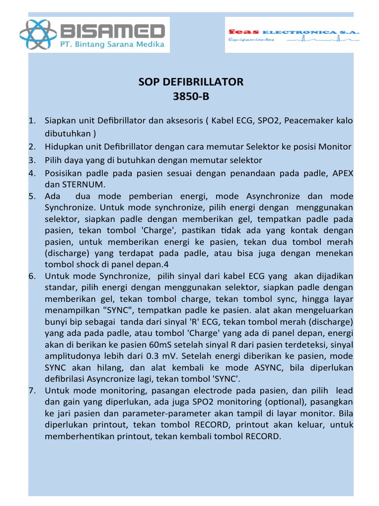 Mode Sinkronisasi Defibrillator | PDF
