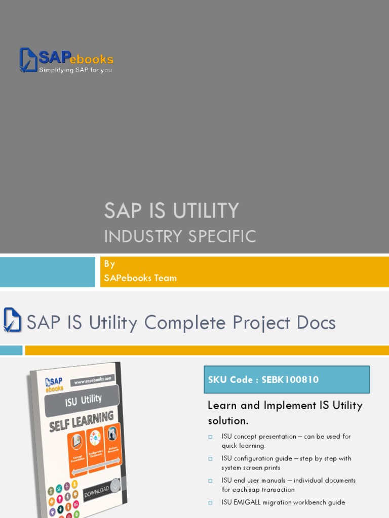 Sap Is Utility Amazon s3 PDF | PDF | Sap Se | Software