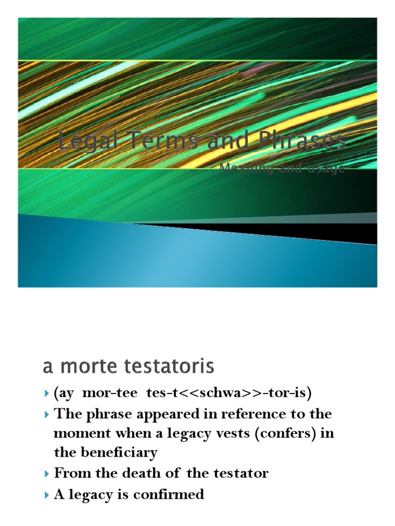 Key Latin Legal Terms Explained | PDF | Damages | Legal Concepts