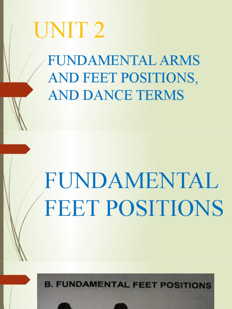 Fundamental Dance Positions, Formations, and Terms | PDF | Foot | Arm
