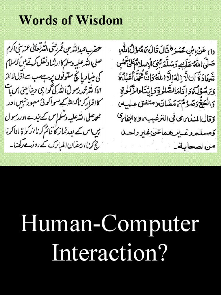 1 - Hci Intro | PDF | Human–Computer Interaction | Information Science