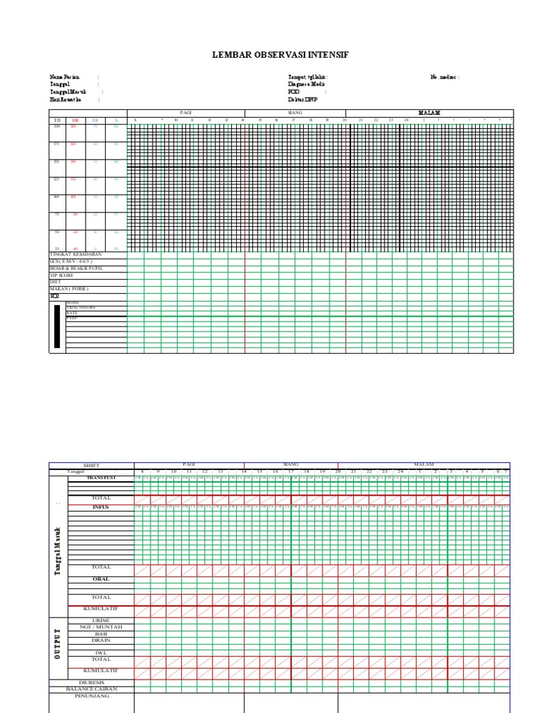 Lembar Obsv Icu (1) - 2 | PDF