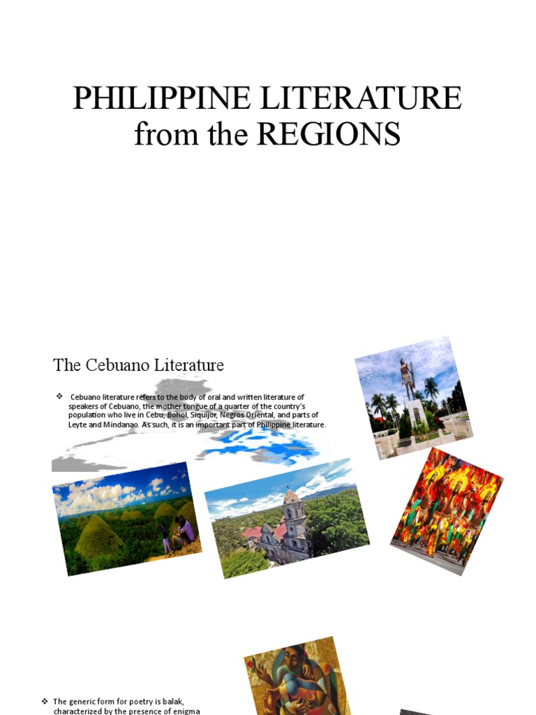 Regional Literature of the Philippines | PDF | Philippines | Poetry