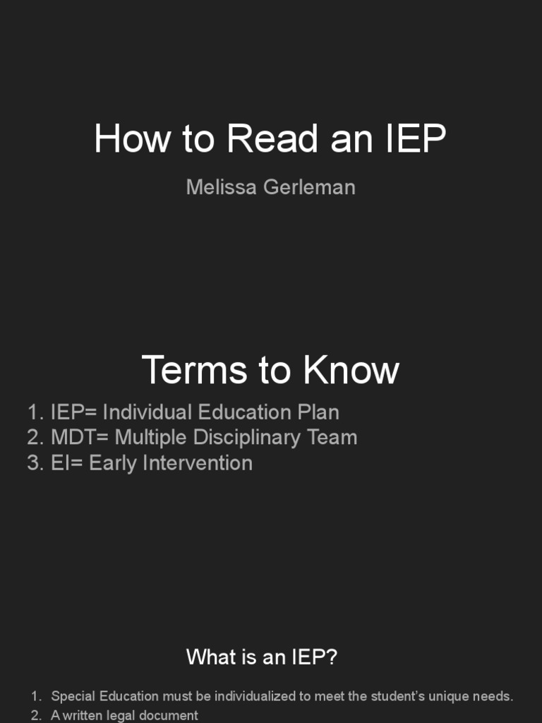 Understanding IEPs: A Comprehensive Guide | PDF | Individualized ...
