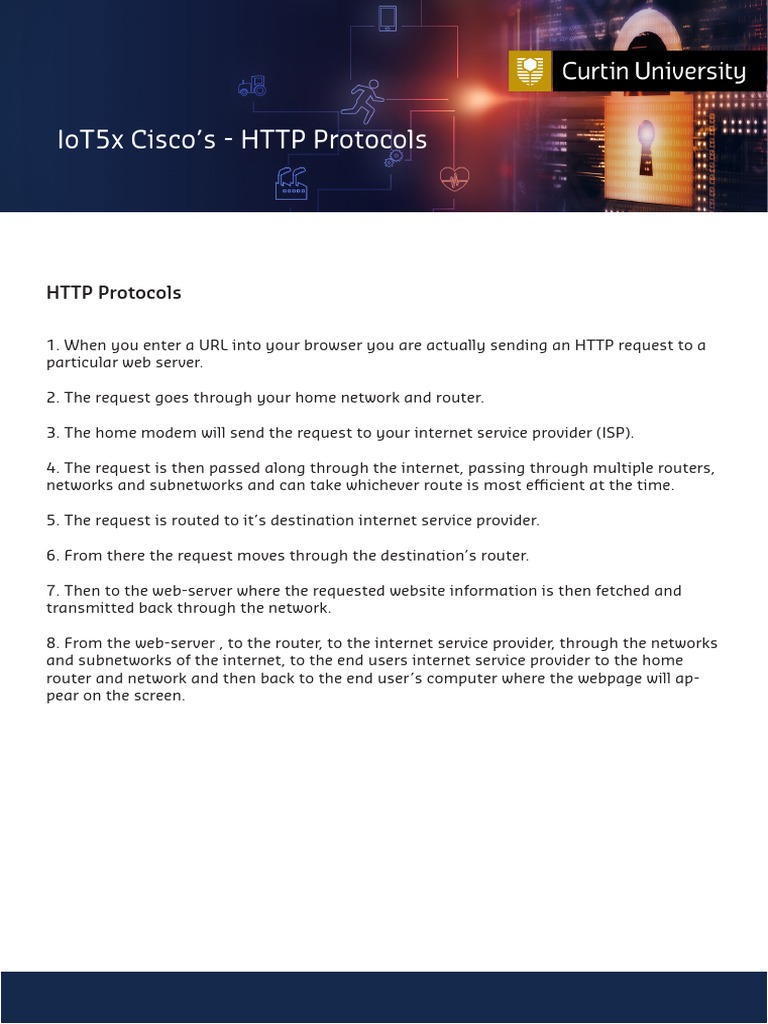 Iot5X Cisco'S - HTTP Protocols | PDF