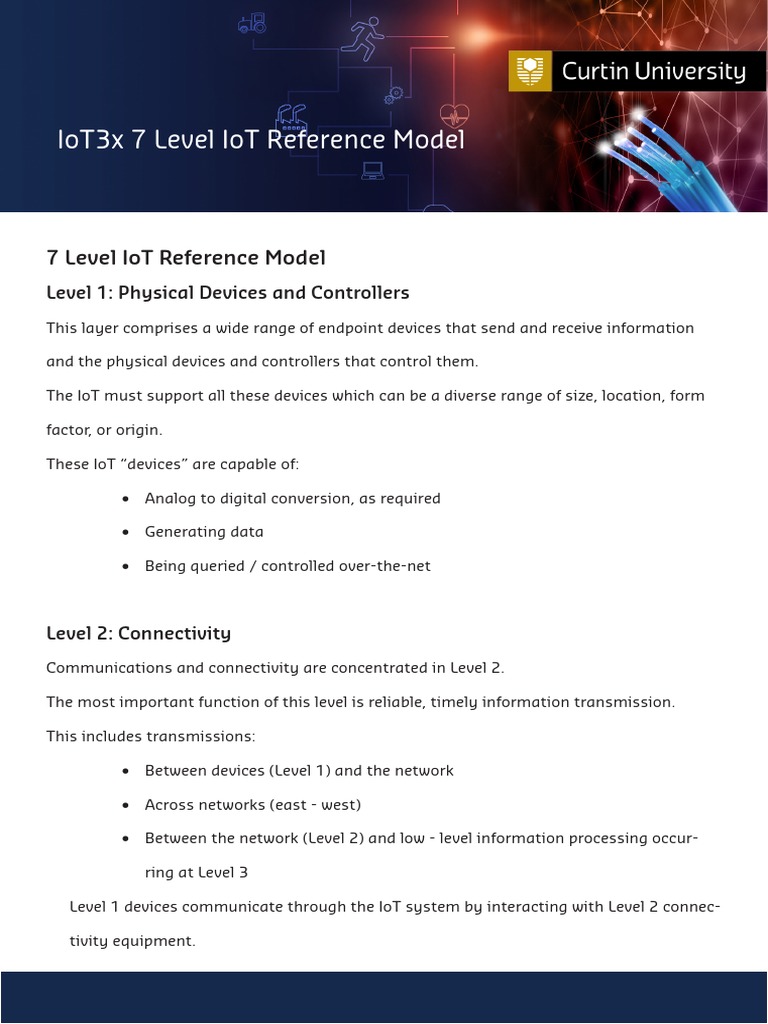 Iot3X 7 Level Iot Reference Model | PDF | Internet Of Things | Computer ...