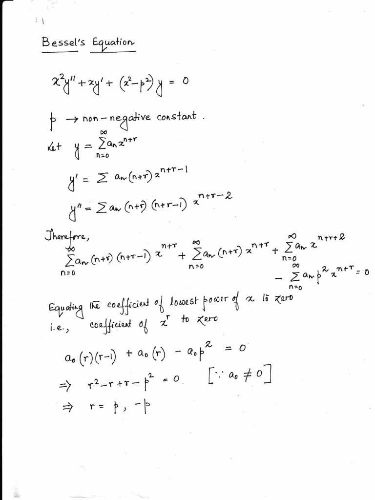 Bessels Equation | PDF