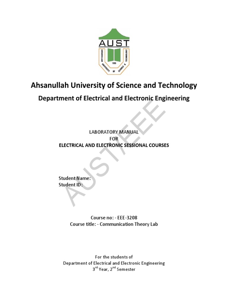 Amplitude Modulation Lab Manual | PDF | Detector (Radio) | Frequency Modulation