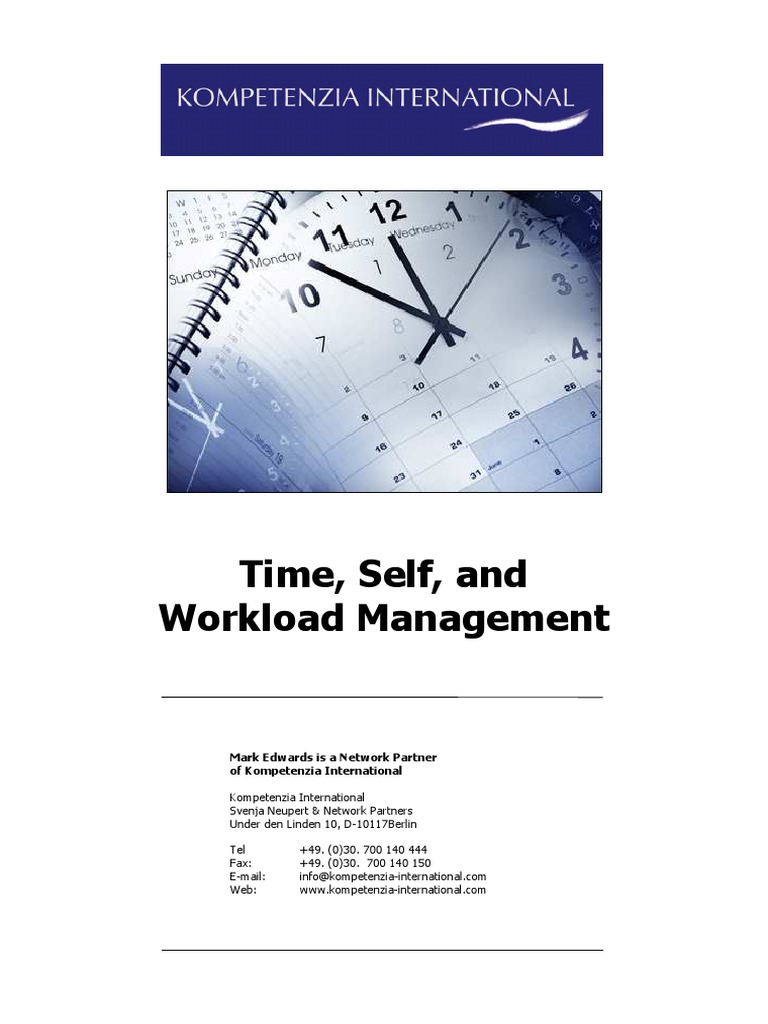 Time Management Handouts (2015) | PDF | Psychological Concepts | Business