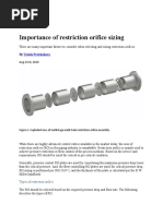 Multi-Stage Restriction Orifice Design Guide | PDF | Materials Science ...