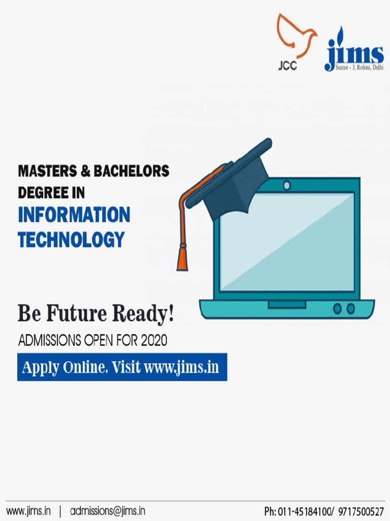 JIMS Sector 3 Rohini - MCA and BCA Admission Open 2020-21 | PDF