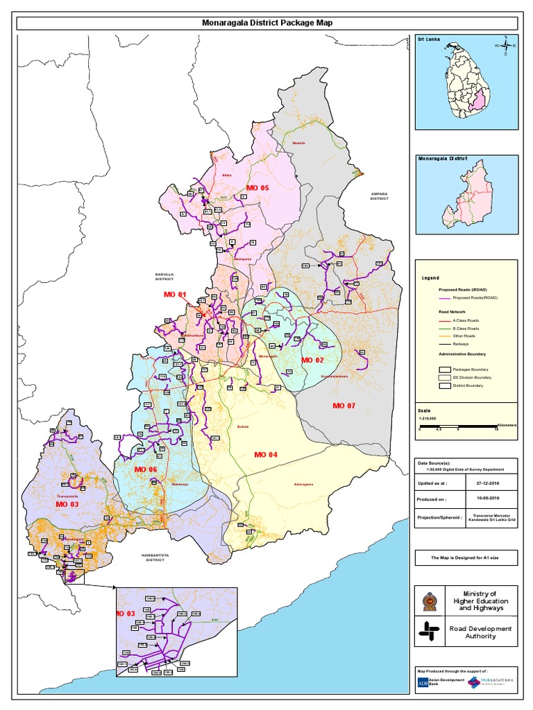 6.monaragala Package Map | PDF | Visual Journalism | Map