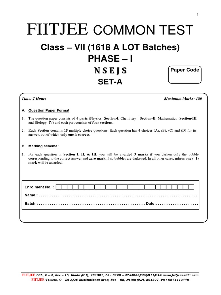 Sample Paper Class 7 PDF | PDF | Temperature | Digestion
