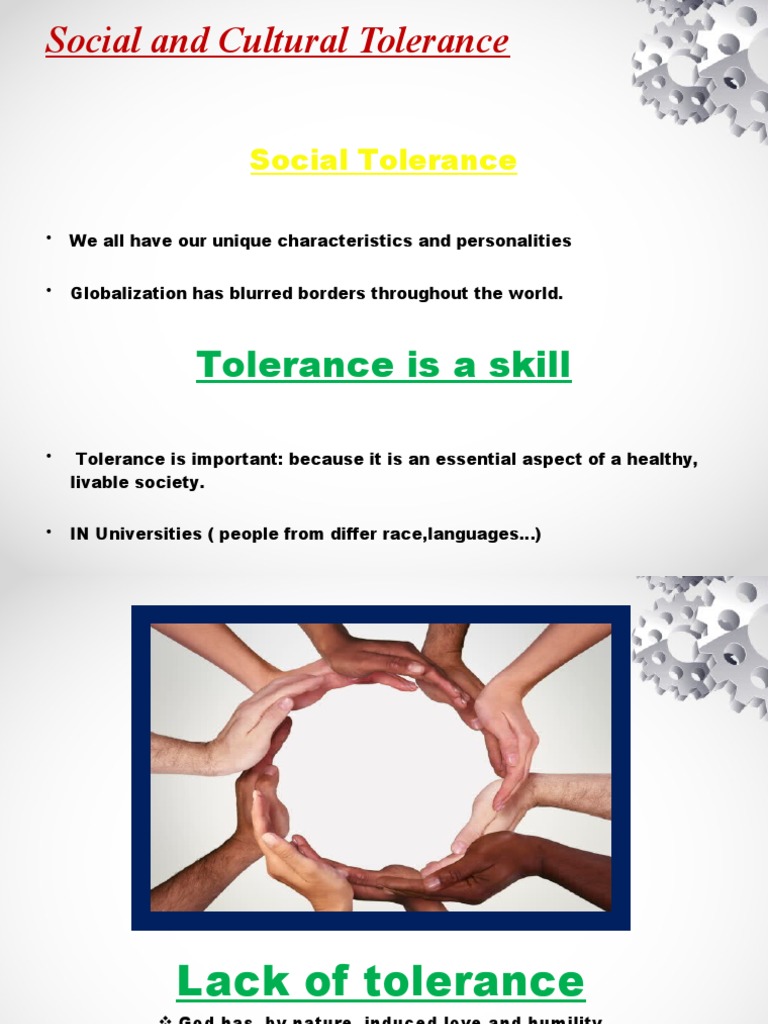 Social and Cultural Tolerance: Tolerance Is A Skill | PDF