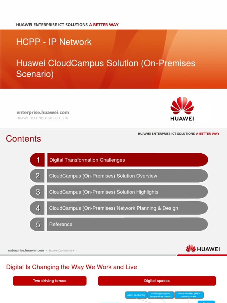 IP Network - Huawei CloudCampus Solution (On-Premises Scenario) | PDF ...