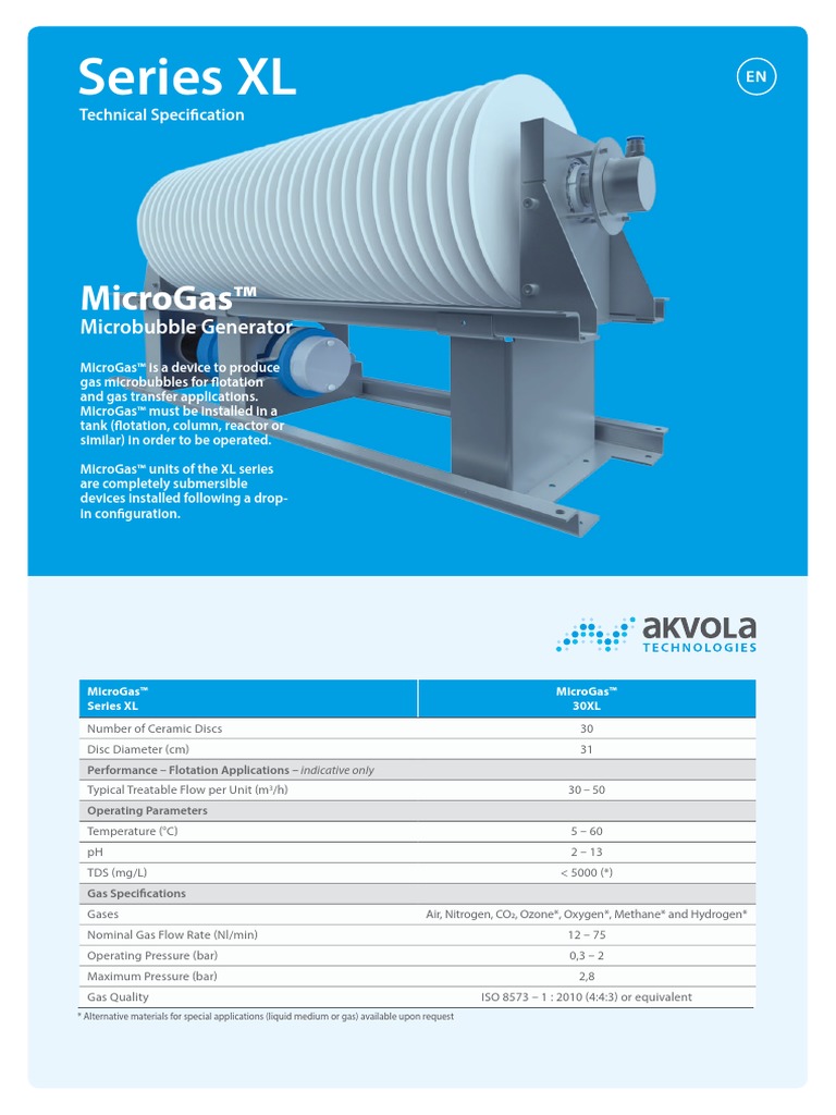 Akvola Technologies MicroGas XL Technical Specifications - Web | PDF ...