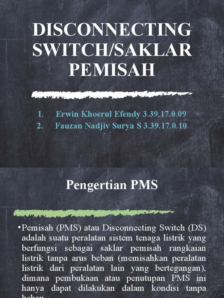Fungsi dan Jenis Disconnecting Switch | PDF