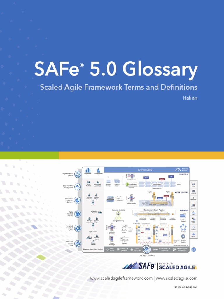 Safe 5.0 Glossary: Scaled Agile Framework Terms and Definitions | PDF ...