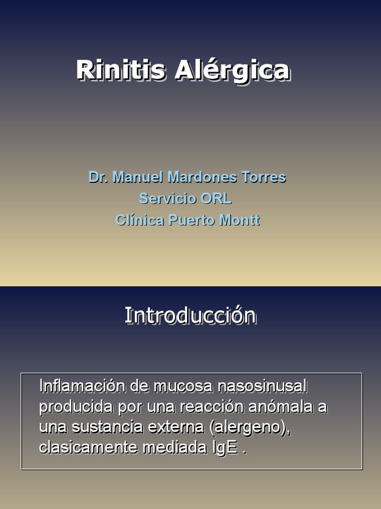 Rinitis Alérgica: Guía Completa | PDF | Alergia | Asma