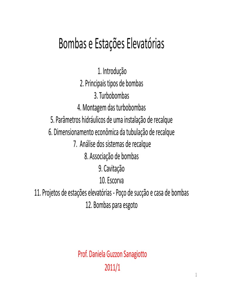 Sistemas de Recalque em Bombas | PDF | Bomba | Hidráulica