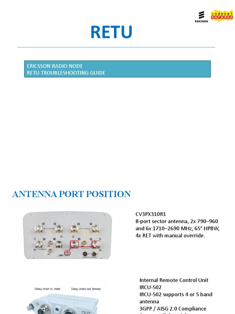 Ericsson Radio Node Retu Troubleshooting Guide | PDF | Electronics ...