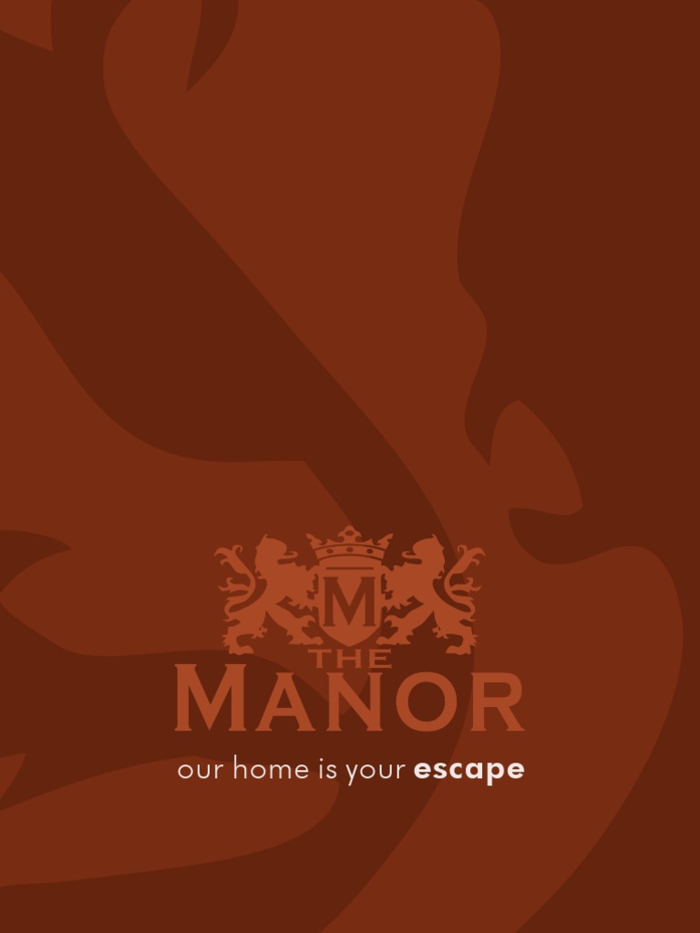 The Manor Menu | PDF | Salad | Martini (Cocktail)
