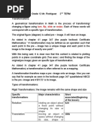 Transformation Review Answer Key | PDF | Cartesian Coordinate System ...
