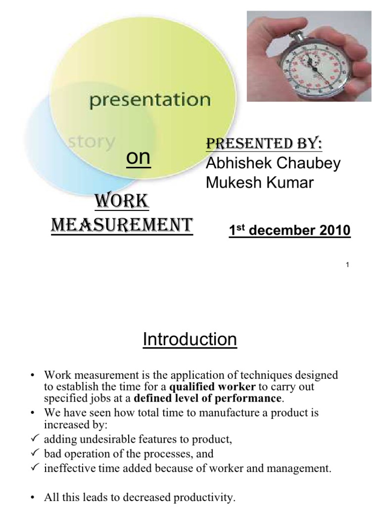 Work Measurement | PDF
