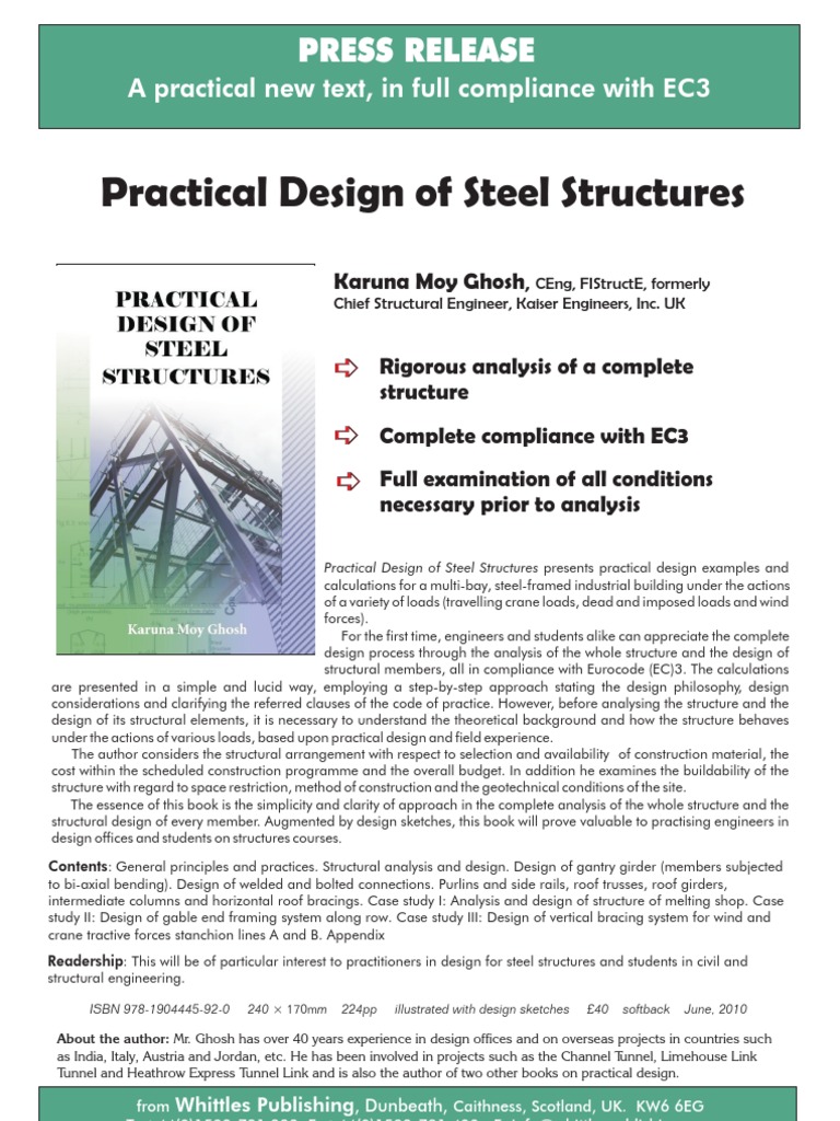 Steel Structures PR | PDF | Engineer | Design