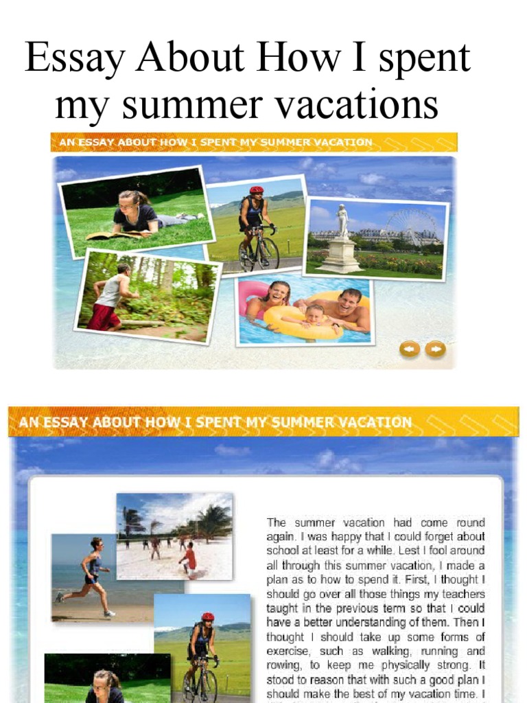 Childhood Summer Vacation Memories | PDF
