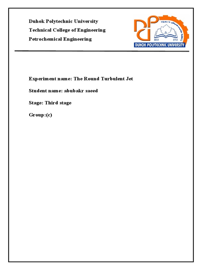 Turbulent Jet Velocity Analysis | PDF | Jet Engine | Turbulence