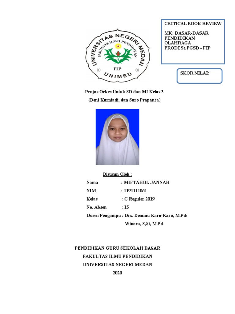 CBR Dasar-Dasar Pend. Olahraga Miftahul Jannah (A) | PDF | Pengembangan Diri