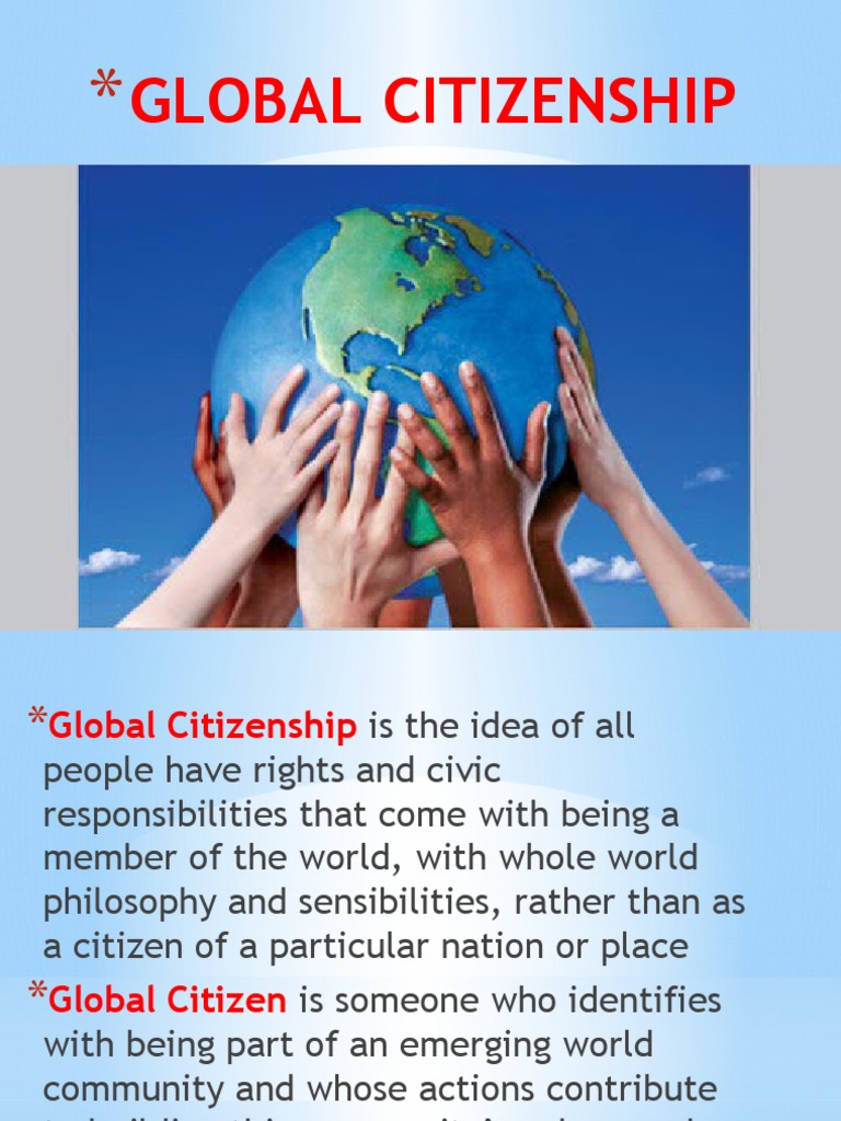 Understanding Global Citizenship | PDF | Civil Society | Cosmopolitanism