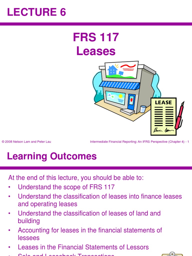 FRS 117 Leases: © 2008 Nelson Lam and Peter Lau Intermediate Financial ...