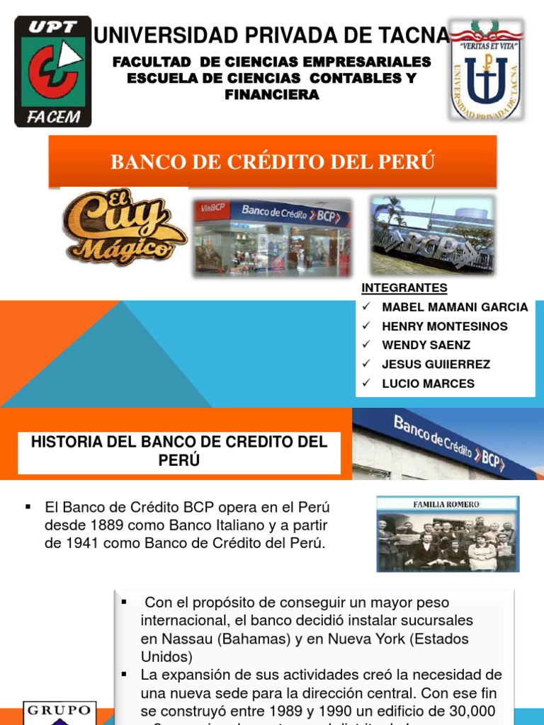Historia y Evolución del BCP | PDF | Tarjeta de débito | Bancos