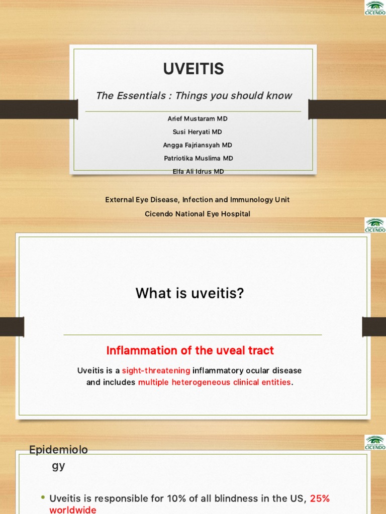 UVEITIS ESSENTIALSedit | PDF | Ophthalmology | Clinical Medicine