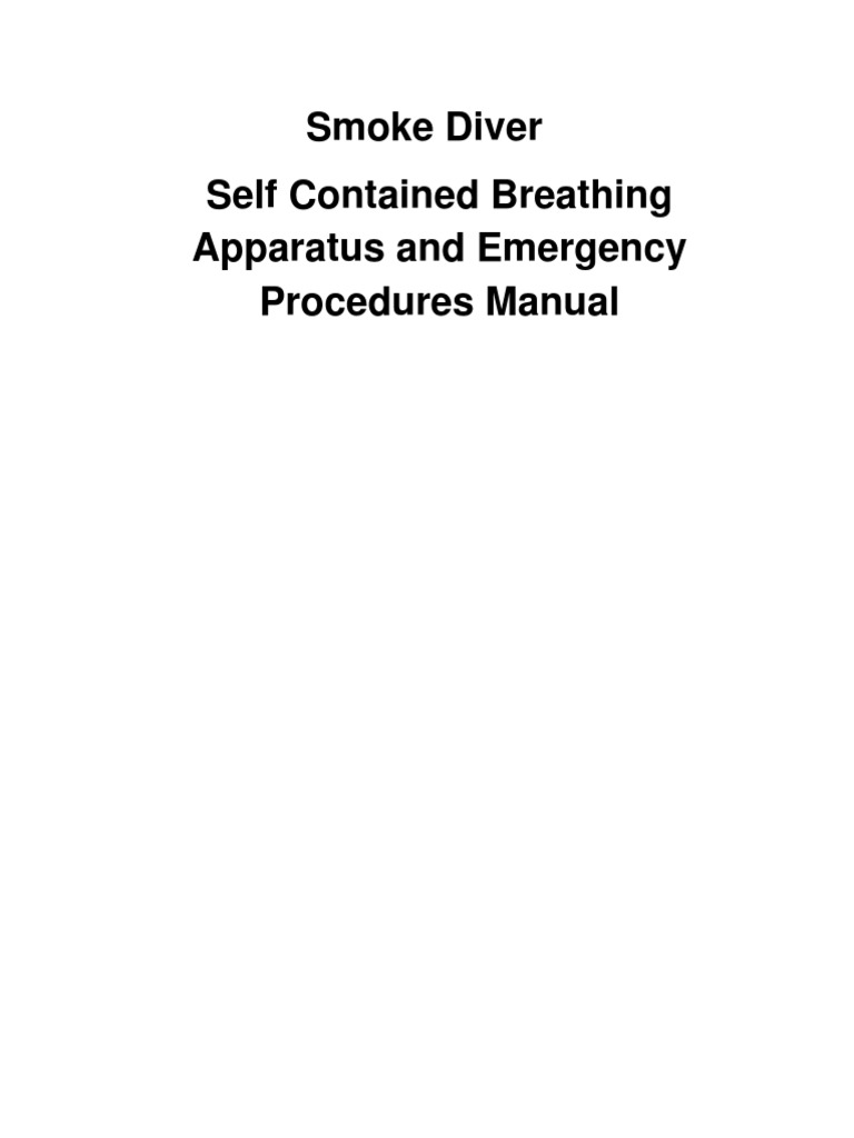 Scba Emergency Procedures | PDF | Firefighter | Combustion
