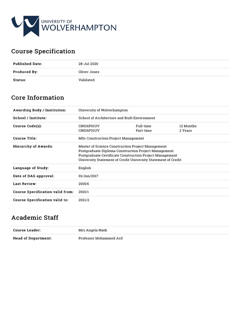 CN016P31UV Specification | PDF | Postgraduate Education | Master's Degree
