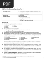 Flyers Speaking test - Part 1 | PDF