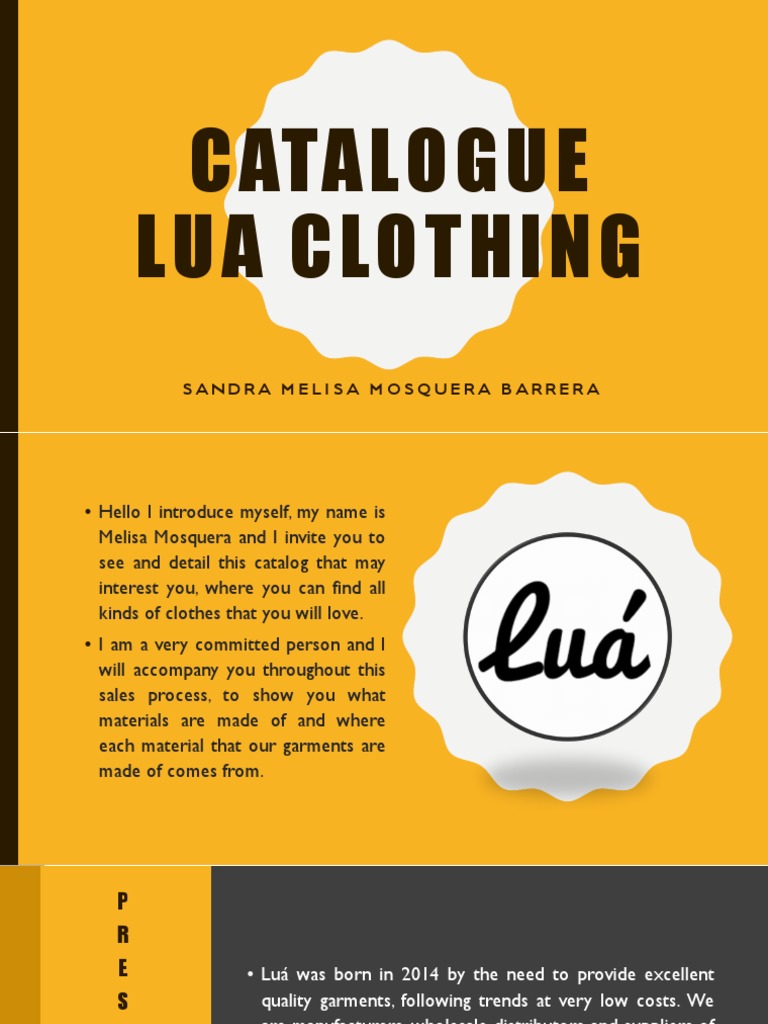 Catalogue Lua | PDF | Dress | Clothing