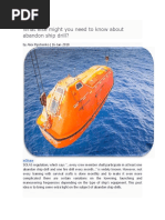Onboard Drills and Training Requirements | PDF | Shipping | Water Transport